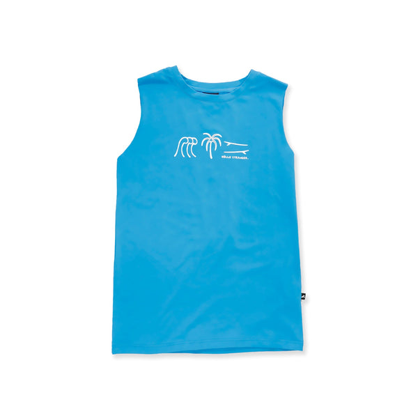 PROECT OUR OCEAN MUSCLE TEE - Blue - Hello Stranger Kidswear®